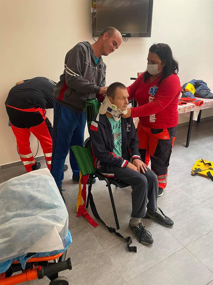 Ukážka záchrannej pomoci v DSS Horný Bar - TTSK